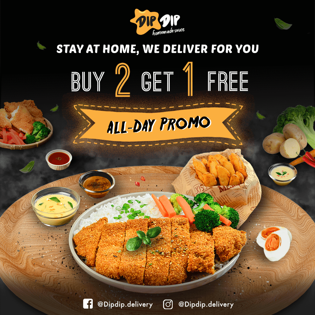 Big Promo: Buy 2 Free 1 @Dipdip — Hometaste