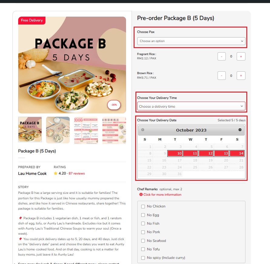 How to order with Hometaste